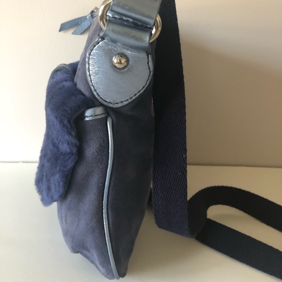 UGG | Bags | Ugg Crossbody Bag With Shearling Flap Indigo | Poshmark